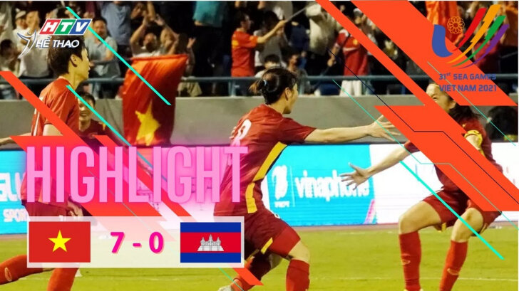 Xem Video Clip Bóng đá nữ VIỆT NAM 7 - 0 CAMPUCHIA - 14.05.2022 HD Online