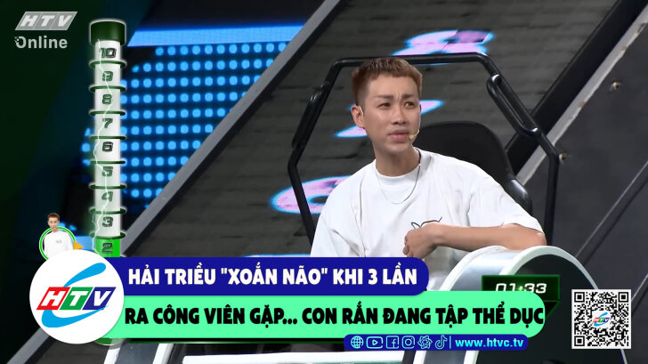 Xem Show Hải Triều "xoắn não" khi 3 lần ra công viên gặp....con rắng ...